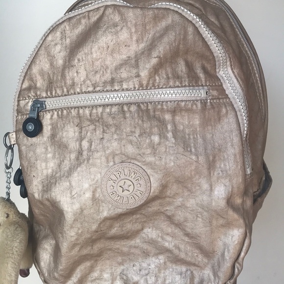 Kipling | Bags | Gold Kipling Backpack | Poshmark